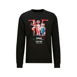19V69 Italia Sweatshirt 'Nico Racing' Herren Gr&ouml;&szlig;e XXL blau / t&uuml;rkis / rot