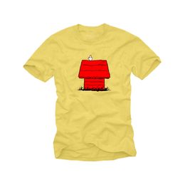 MAKAYA Shirt 'Dog House' male size S Yellow