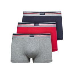 Jockey Boxershorts 'Cotton Stretch Short Trunk - 3 Pack' Herren Gr&ouml;&szlig;e XXL grau