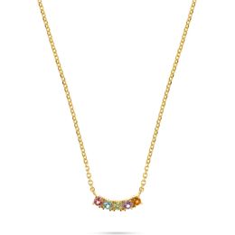 Christ Kette Damen Gr&ouml;&szlig;e One Size gold / gr&uuml;n / lila / orange