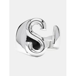 Luxenter Ring 'Alphabet S' female size 50/60 Silver grey