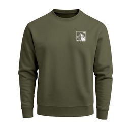 Neverless Sweatshirt 'viva la monte' male size L Green