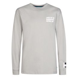 PETROL INDUSTRIES Shirt Jungen Gr&ouml;&szlig;e 128 grau / wei&szlig;