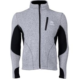 GUGGEN Mountain Athletic Fleece Jacket 'Fusion Fleecejacke MML01 Wanderjacke' male size L Grey