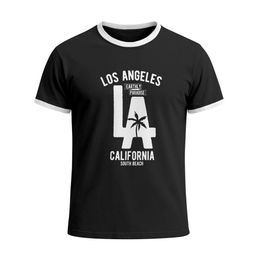 Neverless Shirt 'Los Angeles' Herren Gr&ouml;&szlig;e L schwarz