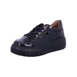 Gabor Lace-Up Shoes 'Sportlicher Schn&uuml;rschuh Damen 73.220 97 Lackleder in schwarz' female size 40 Black
