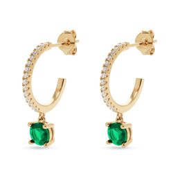 FAVS. FAVS Ohrringe Damen Gr&ouml;&szlig;e One Size gold / gr&uuml;n