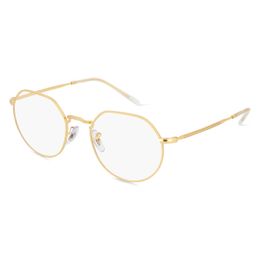 Ray-Ban RX6465 Brille Unisex | Fassung: Vollrand, Geometrisch, Gold