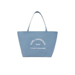 K by KARL LAGERFELD Karl Lagerfeld Shopper 'Rue St-Guillaume' Damen Gr&ouml;&szlig;e One Size hellblau / wei&szlig;