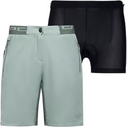 CMP Fahrradshorts Damen - Gr&ouml;&szlig;e 36 - gr&uuml;n