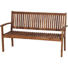 Gartenbank 'Paleros' 3-Sitzer Akazienholz braun 150 x 92,5 x 62 cm