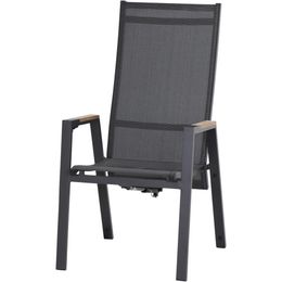 siena GARDEN Gartenstuhl 'Savona' stapelbar Aluminium anthrazit 60 x 113 x 73 cm