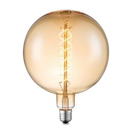 Besselink Licht LED-Leuchtmittel 'Home Sweet Home' dimmbar Globe gold E27 4 W 280 lm warmwei&szlig;