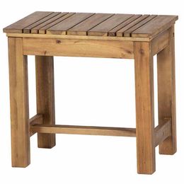 Gartenhocker 'Falun' Akazienholz braun 50 x 45 x 33 cm