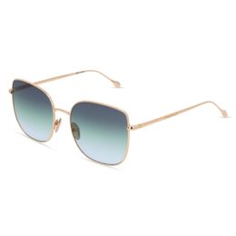 Isabel Marant IM 0014/S | Damen-Sonnenbrille | Fassung: Vollrand, Butterfly, Metall, Gold | Glasfarbe: Grau Spiegel Gr&uuml;n
