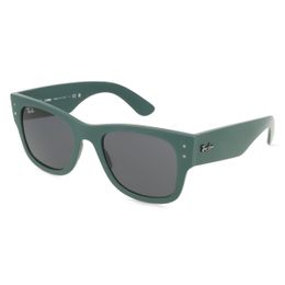 Ray-Ban RB4840S | Unisex-Sonnenbrille | Fassung: Vollrand, Quadratisch, Kunststoff, Gr&uuml;n Matt | Glasfarbe: Grau