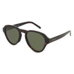 Givenchy GV40085I | Unisex-Sonnenbrille | Fassung: Vollrand, Pilot, Acetat, Havanna Dunkel | Glasfarbe: Gr&uuml;n