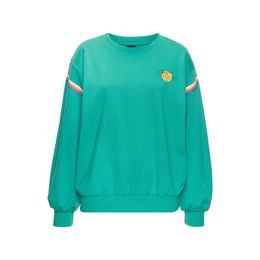 Bench Sweatshirt female size L Aqua / Yellow / Red / White