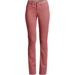 LANDS' END Straight Fit Cordhose Mid Waist f&uuml;r Damen, Damen, size: regular, Rot, Baumwoll-Mischung, by Lands' End