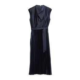 s.Oliver BLACK LABEL Kleid Damen Gr&ouml;&szlig;e 44 nachtblau Sommerkleid