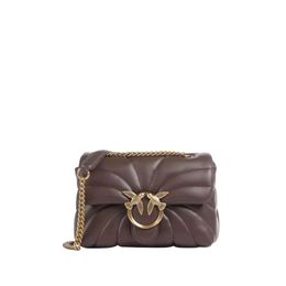 Pinko Umh&auml;ngetasche 'Pinko Sac Rabat Love Puff Mini Cl Sheep Nappa Marron A1EXL74Q' Damen Gr&ouml;&szlig;e One Size braun