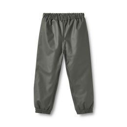 Wheat Jungen Stoffhose "Wheat Thermo Rain Pants Um", grau, Gr. 110, 100% Polyester (Recycelt), Hosen