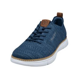 Bugatti Herren Sneaker "Bugatti Sneaker Textil", Gr. 40, blau, Textil, Schuhe