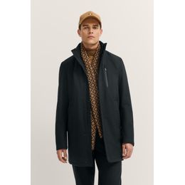 Bugatti Herren Regenmantel "Rainseries", schwarz, Gr. 46, unifarben, 100% Polyester, M&auml;ntel, Modern Fit wasserdicht und atmungsaktiv