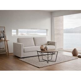 Schlafsofa OTTO HOME, B:212cm H:85cm T:95cm, beige, 100% Polyester, Wohnzimmer, Sofas, "Jorren, Schlaf-Couch, Liegefl. 140 oder 160x200 cm",