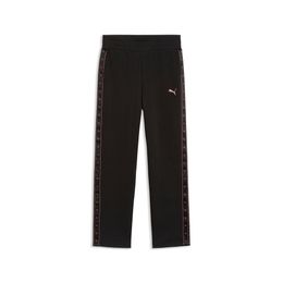 Puma Workout Pants 'Essentials' boy size 128 Dusky pink / Black