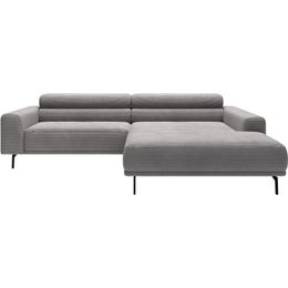 Sch&ouml;ner Wohnen Kollektion Ecksofa, B:258cm H:71cm T:217cm, grau, SCH&Ouml;NER WOHNEN-KOLLEKTION, 88% Polyester, 12% Polyacryl, Wohnzimmer, Sofas, "Tossa, Modernes Design trifft
