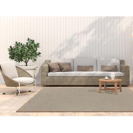 Teppich Dekowe, B:100cm H:8mm L:150cm, beige, Kunstfaser, Wohnzimmer, Teppiche, "Naturana Panama Spezial", Flachgewebe, meliert, Sisal-Optik, mit