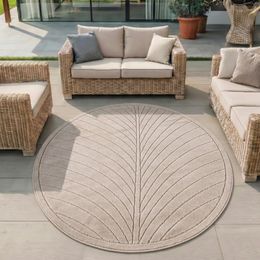 Outdoorteppich, H:8mm &Oslash;:200cmbeige, Ayyildiz Teppiche, Polypropylen (PP), Teppiche, "NOVA 1204 , auch als L&auml;ufer und Rund", Material aus