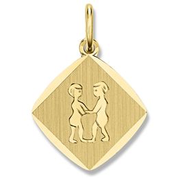 ONE ELEMENT Damen Sternzeichenanh&auml;nger "Zwilling Sternzeichen Anh&auml;nger aus 333 Gelbgold", Zwilling, Gelbgold 333 Gold, gold, Gelbgold 333, Gold,