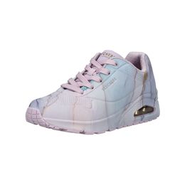 Skechers Sneaker 'Uno &ndash; Marble Marvel' Damen Gr&ouml;&szlig;e 36 hellblau / gold / violettblau Sommerschuhe