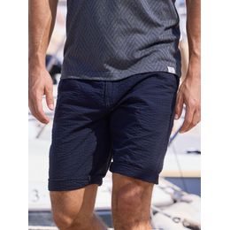 Lerros Herren Chinoshorts "Chino-Shorts aus Baumwolle in leichter Seersucker-Qualit&auml;t", blau, Gr. 31, 100% Baumwolle, Hosen
