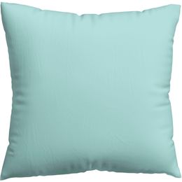 Kissenbezug Schlafgut, B:80cm L:80cm, blau, Jersey, Obermaterial: 95% Baumwolle, 5% Elasthan, Kissenbez&uuml;ge, "Premium Kissenbezug Knitted Jersey (1