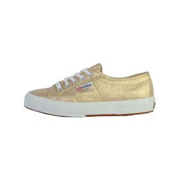 Superga Sportlicher Schn&uuml;rschuh Damen Gr&ouml;&szlig;e 40 gold Sommerschuhe