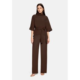 Vera Mont Damen Stoffhose "Damen mit Taschen"rostbraun, Gr. 38, Cr&ecirc;pe, Obermaterial: 96% Polyester, 4% Elasthan, Hosen