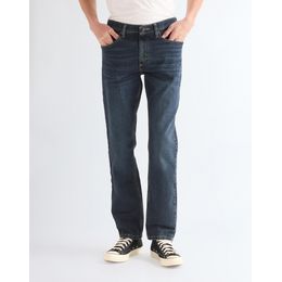 Wrangler Herren Slim-fit-Jeans "Foundation", blau, Gr. 31, Denim/Jeans, Obermaterial: 99% Baumwolle, 1% Elasthan, Jeans, Slim fit