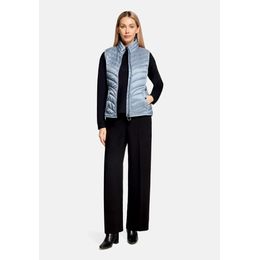 Betty Barclay Damen Strickweste "Damen mit Stehkragen"faded blau, Gr. 44, Obermaterial: 100% Polyamid. F&uuml;llung: 100% Polyester, Westen