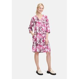 Cartoon Damen Sommerkleid "Damen mit Muster", rosa, Gr. 36, Obermaterial: 100% Leinen, Kleider