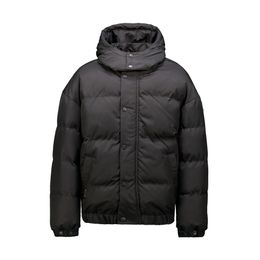 GARCIA Jungen Outdoorjacke, schwarz, Gr. 176, unifarben, Web, Obermaterial: 100% Polyester, Jacken, mit Kapuze for Boys
