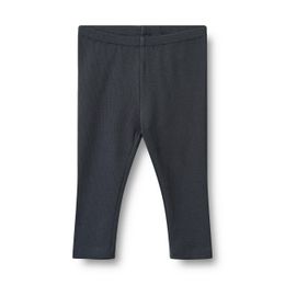 Wheat M&auml;dchen Leggings "Wheat Rippenjersey Leggings Jules"navy, Gr. 86, unifarben, 96% Baumwolle (Bio), 4% Elasthan, Hosen