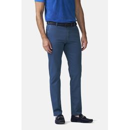 MEYER Herren Chinos "New York 1-5074", blau, Gr. 26, unifarben, 98% Baumwolle, 2% Elasthan, Hosen, in Regular-Fit