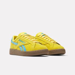 Reebok CLASSIC Damen Sneaker "CLUB C GROUNDS UK", Gr. 39, gelb, Leder, Synthetik, Schuhe