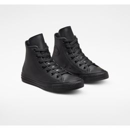 Converse Jungen Sneaker "CHUCK TAYLOR ALL STAR LEATHER", Gr. 37,5, schwarz, Leder, Synthetik, Schuhe, aus Leder
