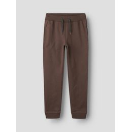 name it Jungen Jogginghose "NKMSWEAT f&uuml;r Jungen mit verstellbarem Bund und Kordelzug", braun, Gr. 170, unifarben, Sweatware, Obermaterial: 80%