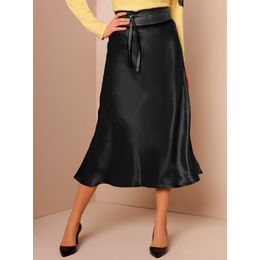 Damen Webrock, schwarz, Gr. 40, CREATION L PREMIUM, unifarben, 70% Viskose, 30% Seide, R&ouml;cke