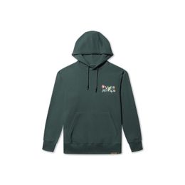 PAS DE MONACO Herren Kapuzensweatshirt "Pas De Monaco FLORALE-H HOODY", gr&uuml;n, Gr. L, bedruckt, 80% Baumwolle, 20% Polyester, Sweatshirts